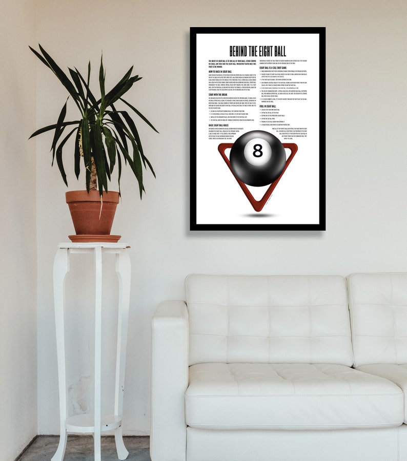 Pool Game Printable| Eight Ball | Rules of Eight Ball | Billiards ...