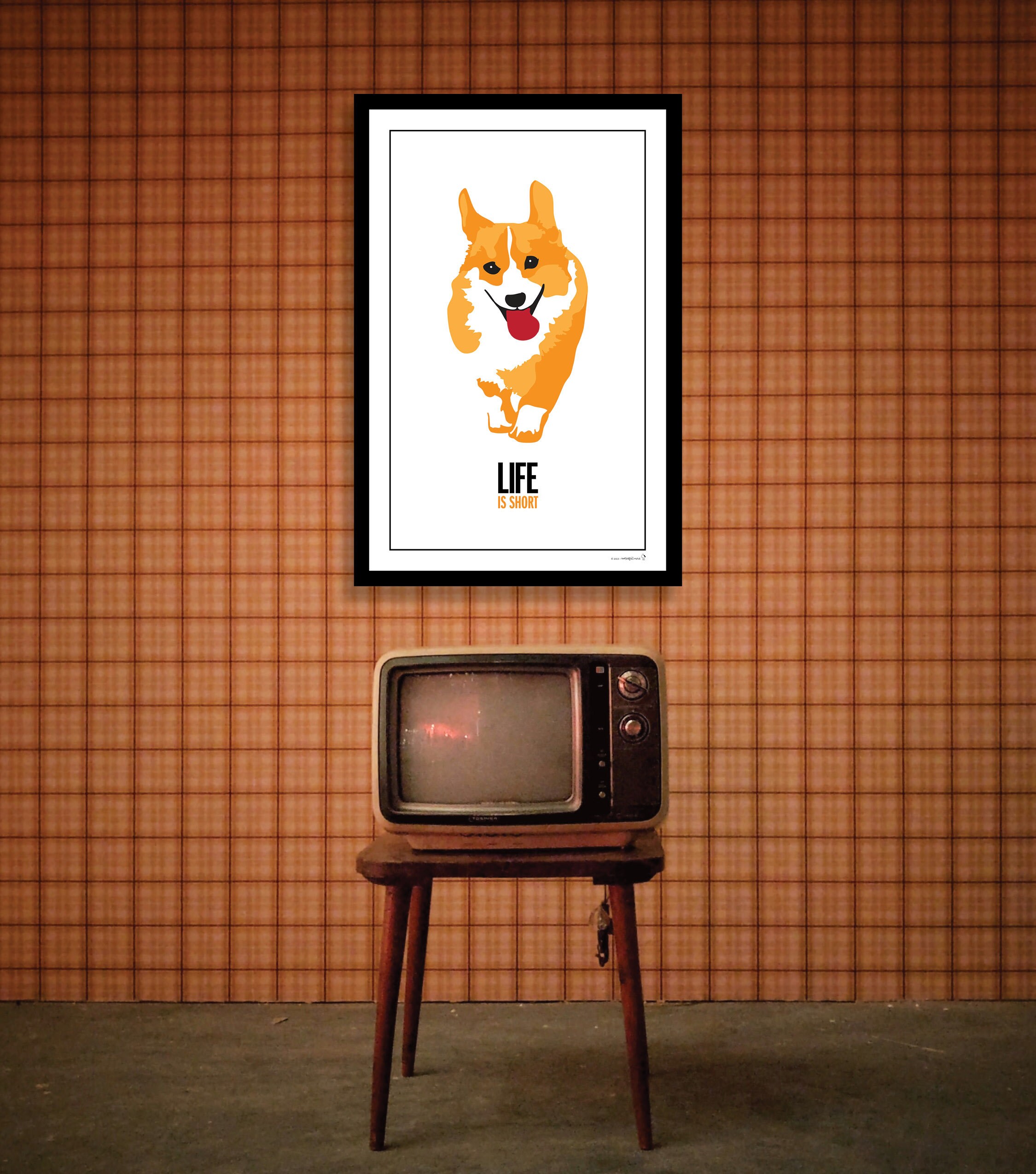 Corgi Dog Illustration Printable | Pembroke Welsh Corgi | Original ...