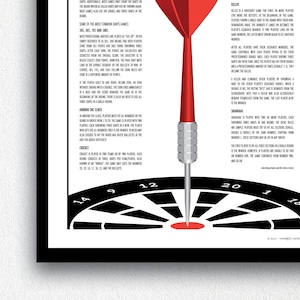 Darts Game Printable| Darts | Rules of Darts | Game | Digital ...