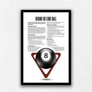 Pool Game Printable| Eight Ball | Rules of Eight Ball | Billiards ...