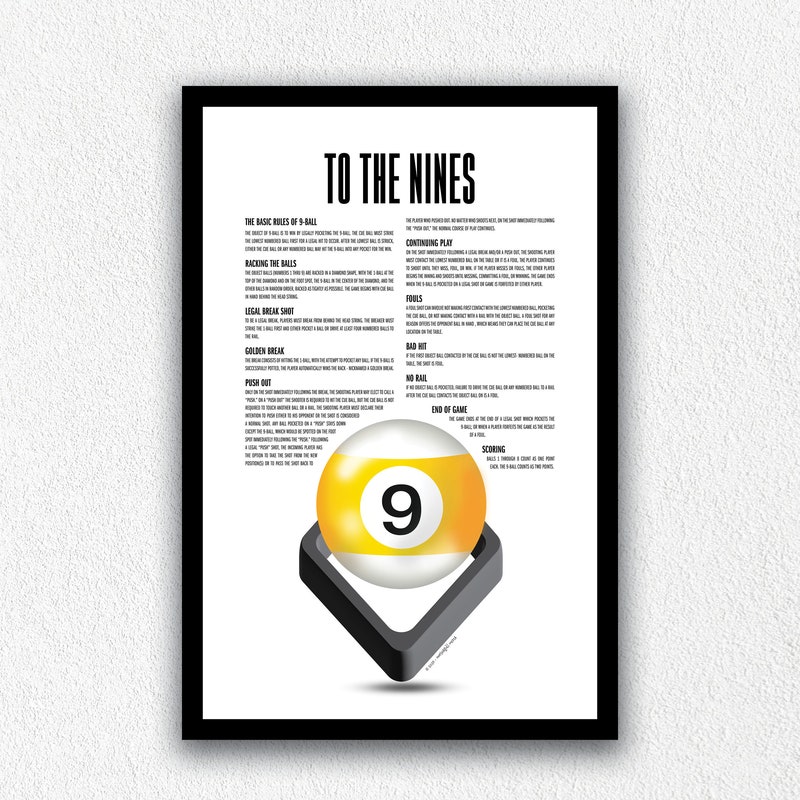 9 Ball Saying - Etsy
