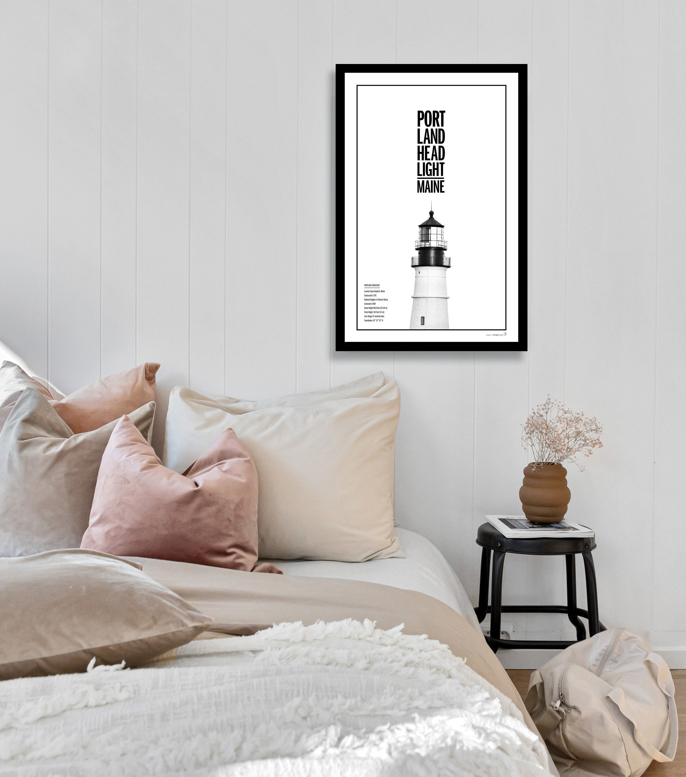 Portland Headlight Printable - Original | Lighthouse | Sailing Decor ...