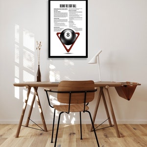 Pool Game Printable| Eight Ball | Rules of Eight Ball | Billiards ...