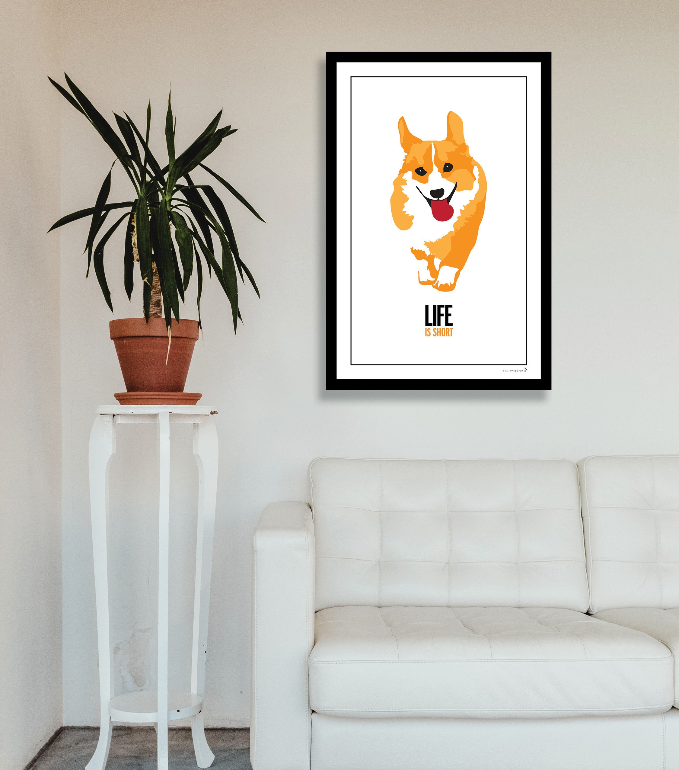 Corgi Dog Illustration Printable | Pembroke Welsh Corgi | Original ...