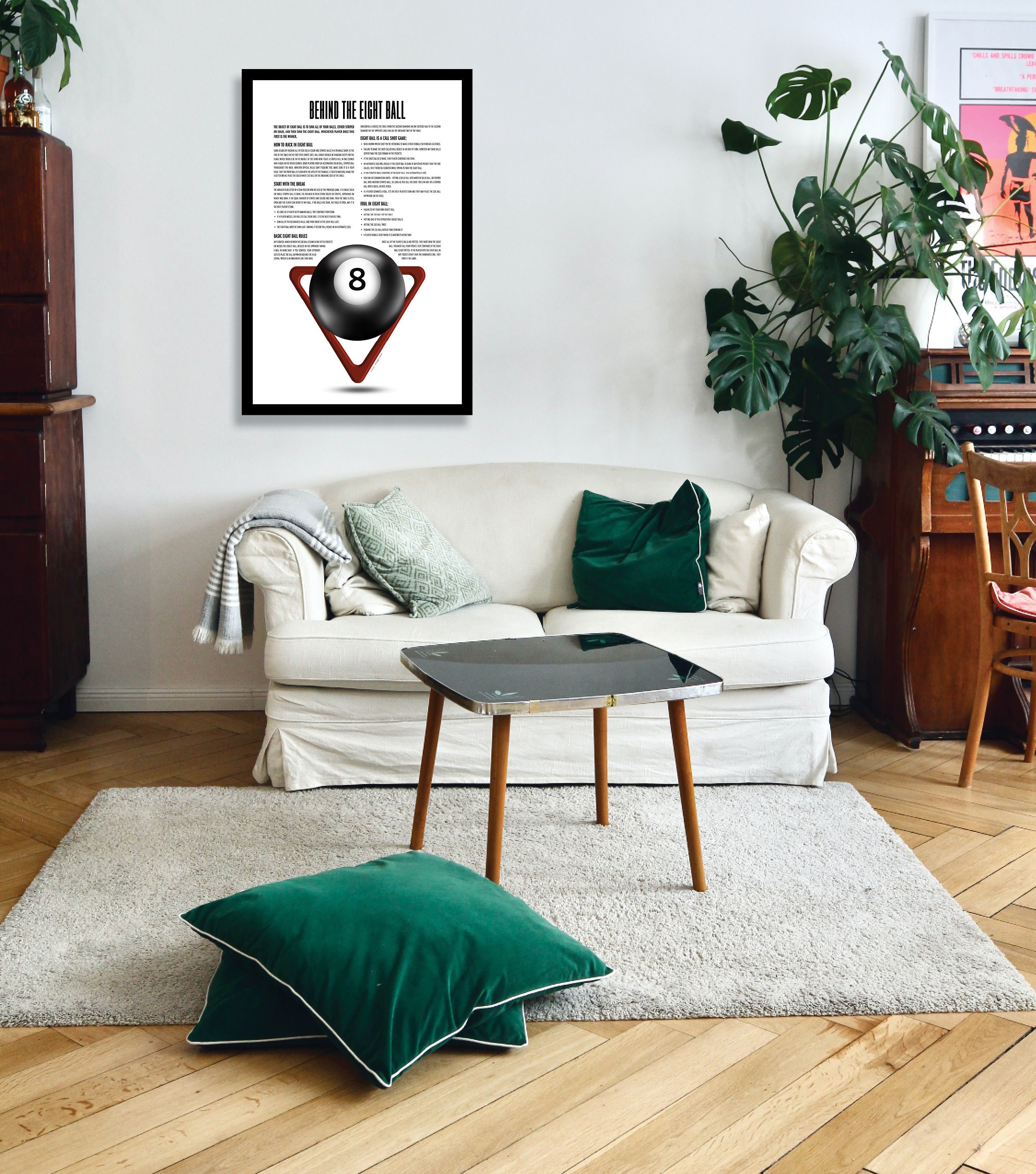 Pool Game Printable| Eight Ball | Rules of Eight Ball | Billiards ...