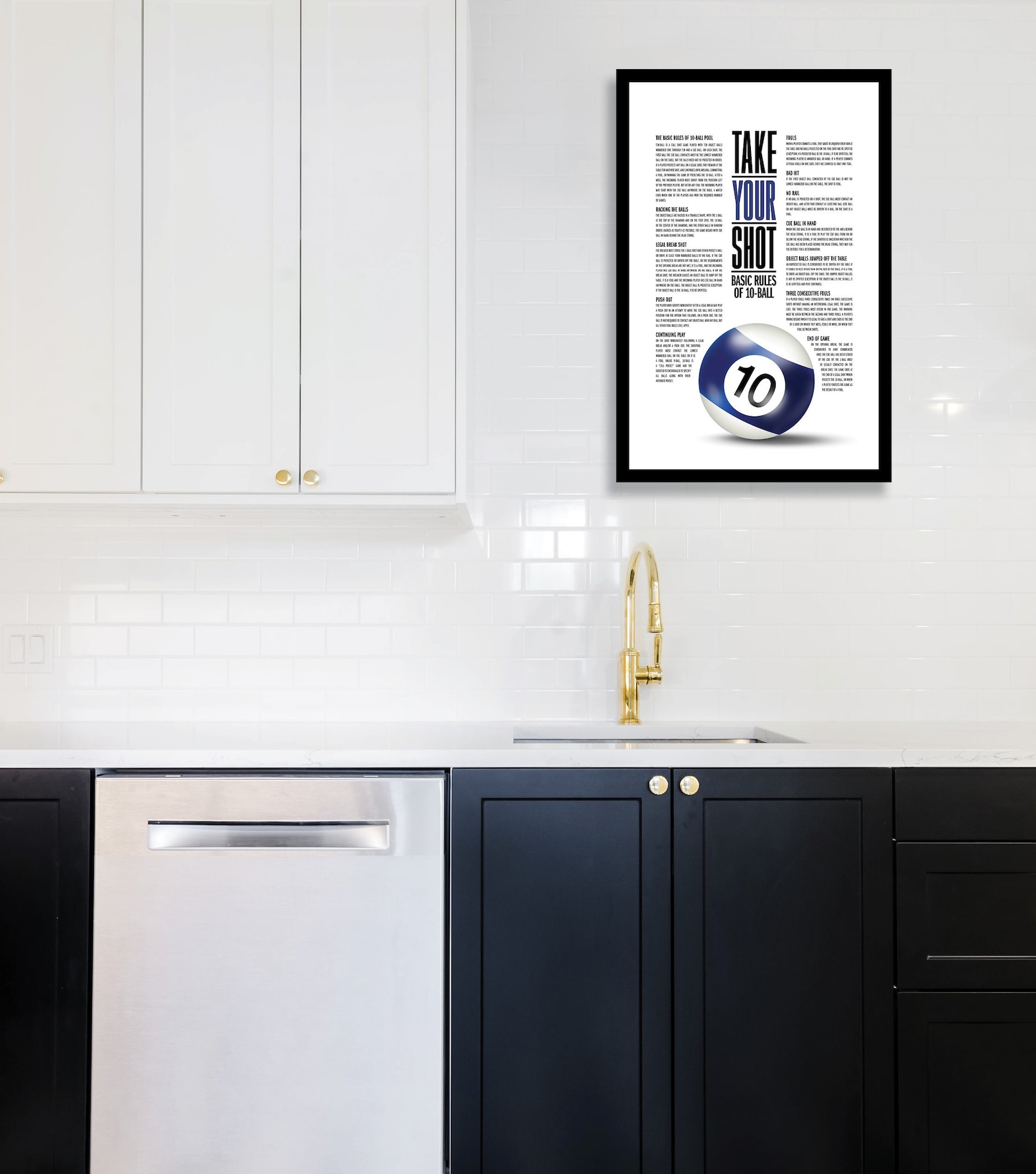 Pool Game Printable| Ten Ball | Rules of Ten Ball | Billiards | Digital ...