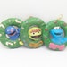 Vintage 1988 Sesame Street Grover Burt Cookie Monster Holiday Wreath ...