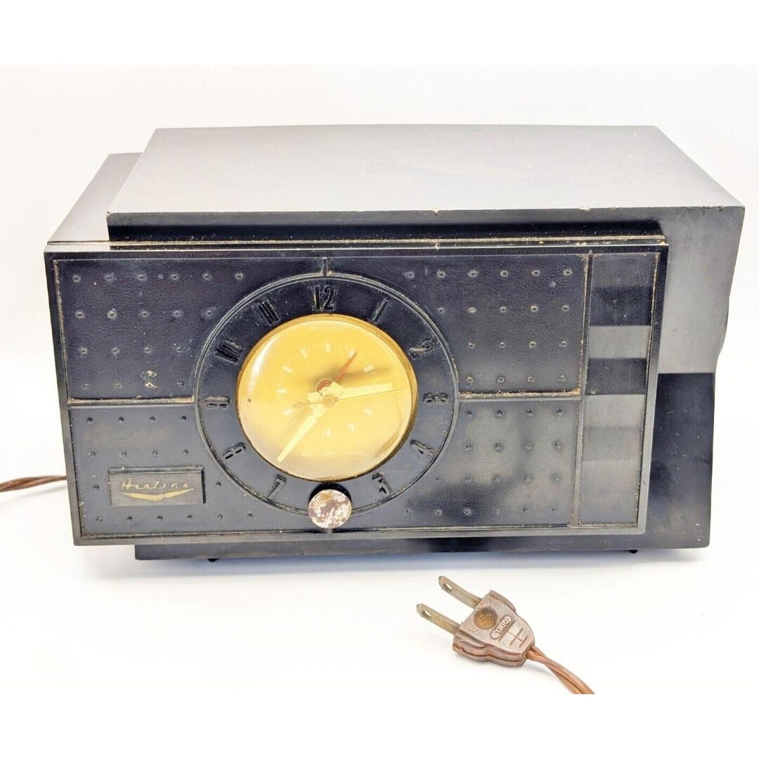 Vintage 1950's Telechron Movement Airline Alarm Clock Bakelite Tube ...