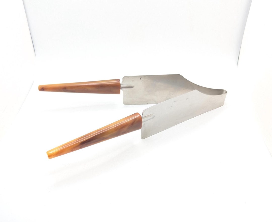 Vintage Bakelite V Shaped Pie Cake Cutter Server Lifter Collectible ...