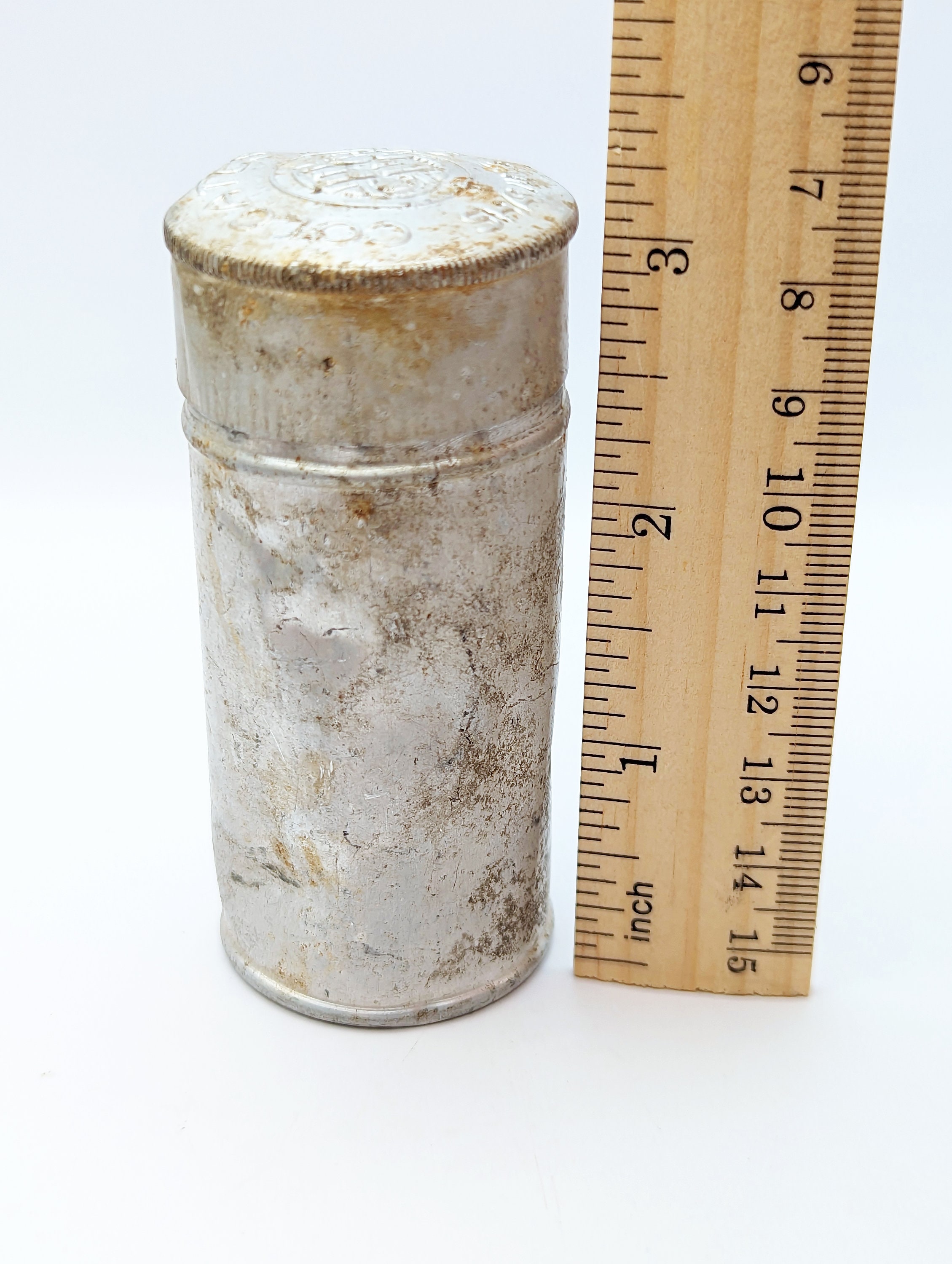Vintage Colgate & Co. Shaving Stick Tin Silver Tone Brush Bathroom ...