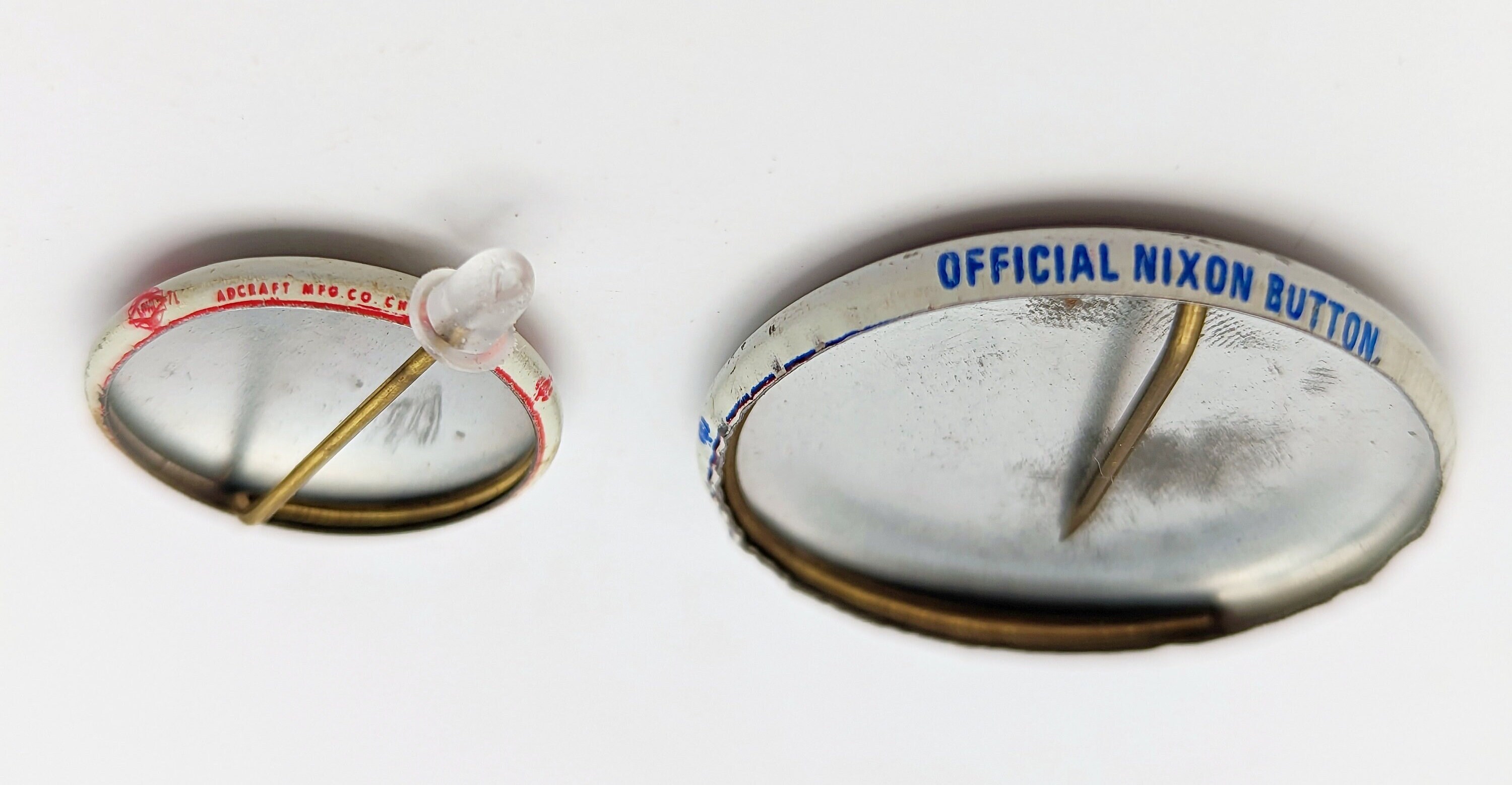 Two Vintage 1968 Nixon Presidential Election Buttons Nixons the One ...