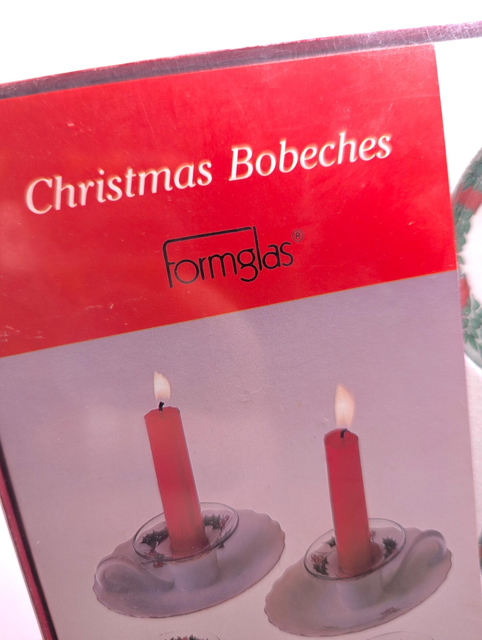 Vintage Christmas Bobeches Formglas Swedish Crystal Candle Rings Ring ...