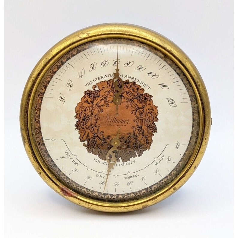 Vintage 1950's Wittnauer Humi-therm Temperature and Relative Humidity ...