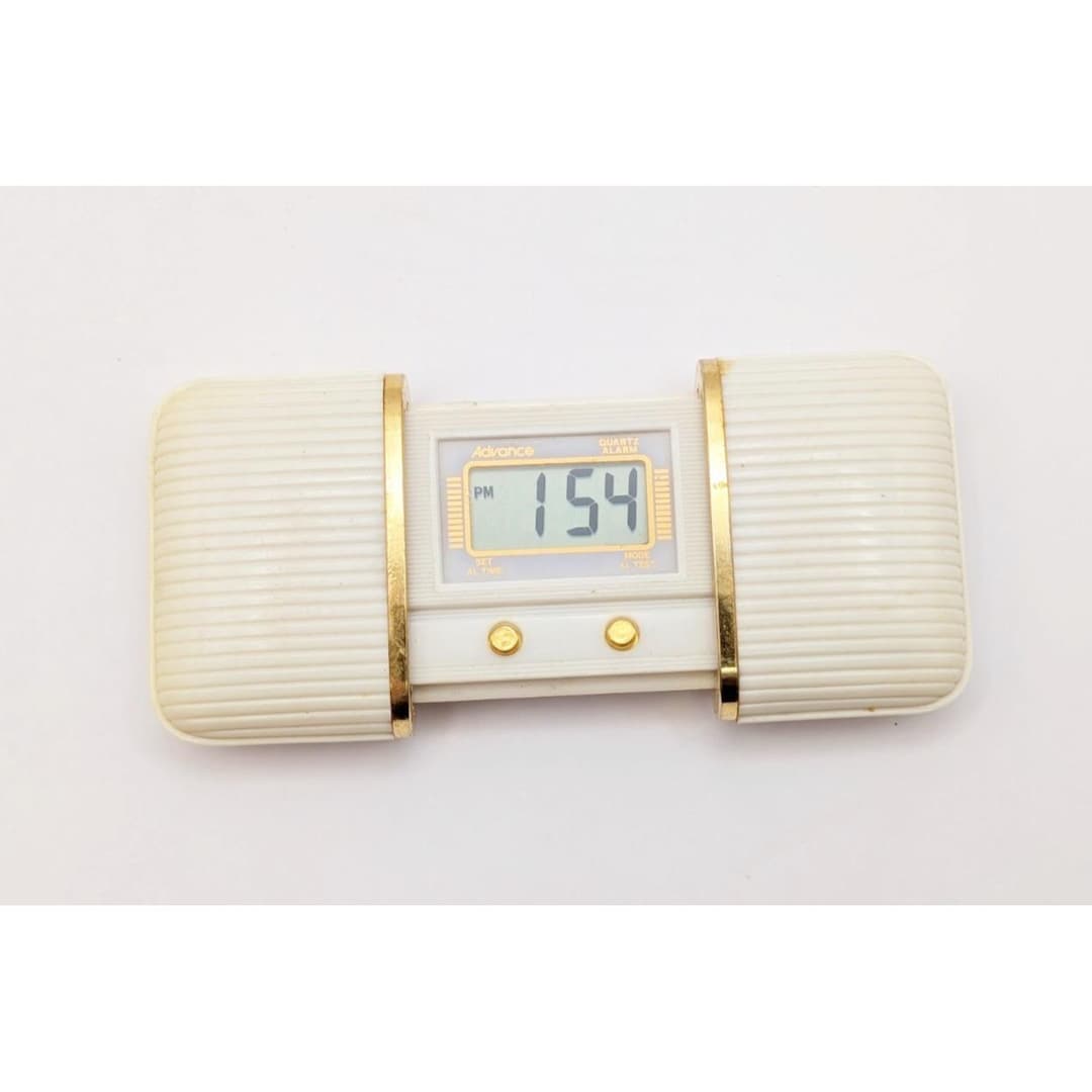 Vintage Advanced Digital Collapsible Travel Quartz Alarm Clock Keeps ...