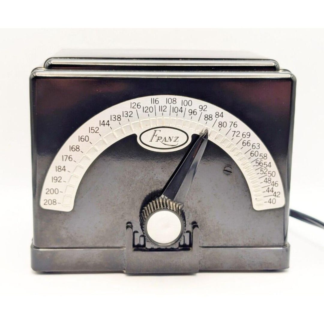 Vintage Franz Electric Metronome Model LM-4 Black Silver Made in USA ...