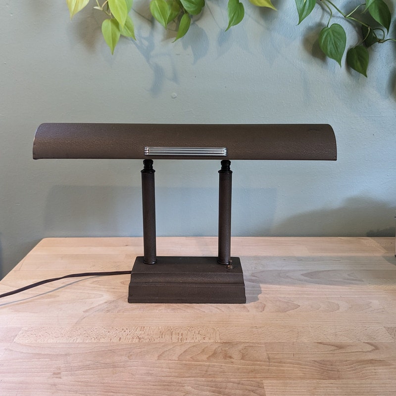 Vintage Bank Table Lamps - Etsy