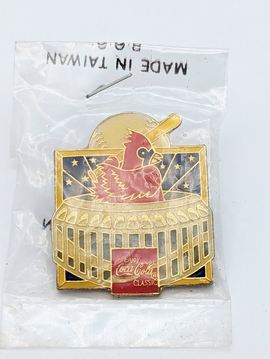 NOS Vintage 1993 St Louis Cardinals Stadium Enjoy Coca-cola Lapel Pin ...