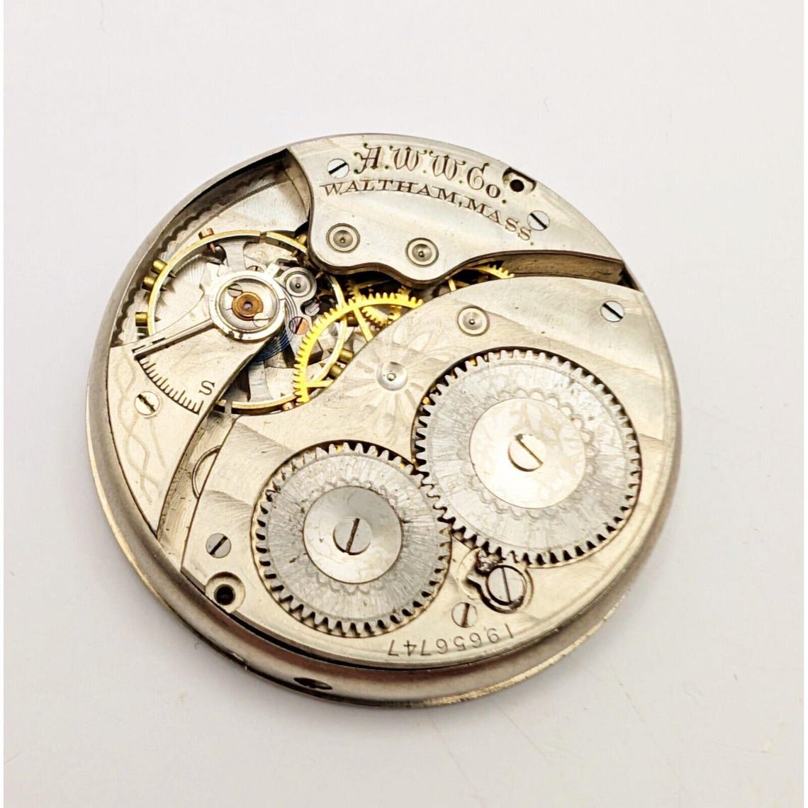 Antique Ca. 1914 Waltham Pocket Watch PARTS/REPAIR Grade Equity Model ...