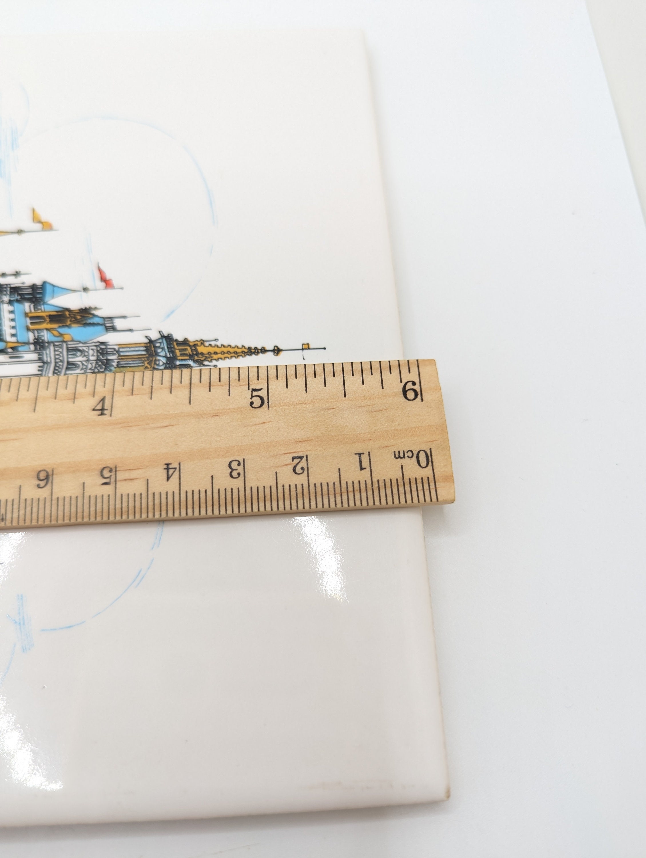 Vintage Walt Disney World Cinderella Castle Trivet Wall Tile Art ...