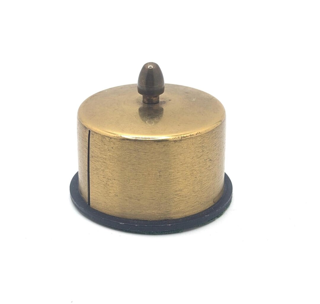 Vintage Brass Stamp Dispenser Postage Desk Office Roll Holder 1960s ...