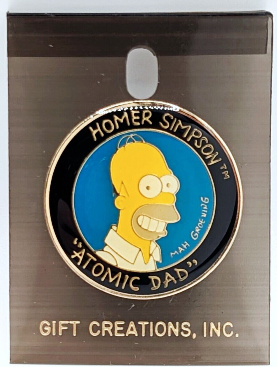 NOS 1990 the Simpsons - Homer Simpson - "atomic Dad" - Enamel Pin ...