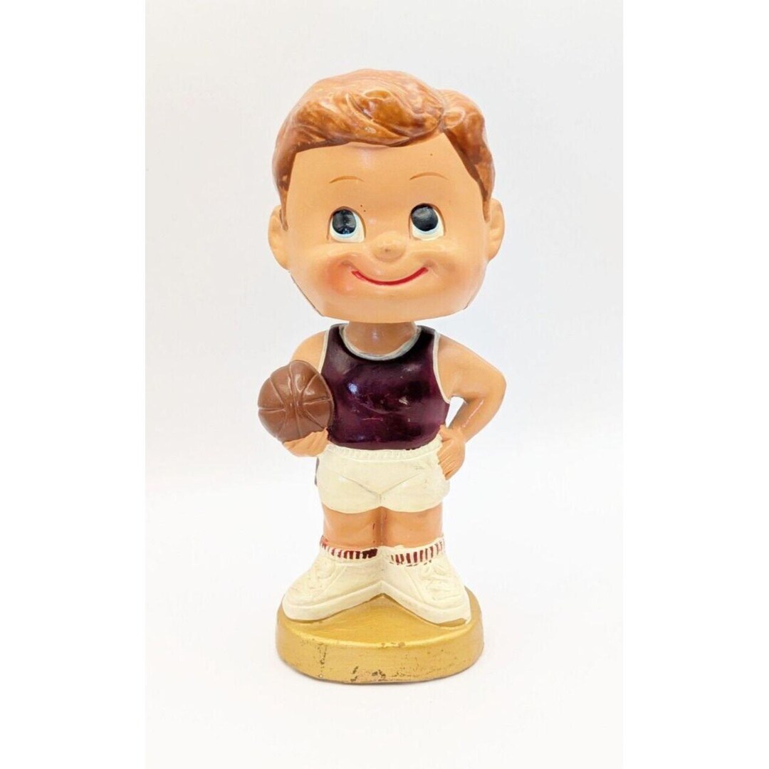 Vintage 1970's Paper Mache Basketball Bobblehead Nodder Made in Japan ...