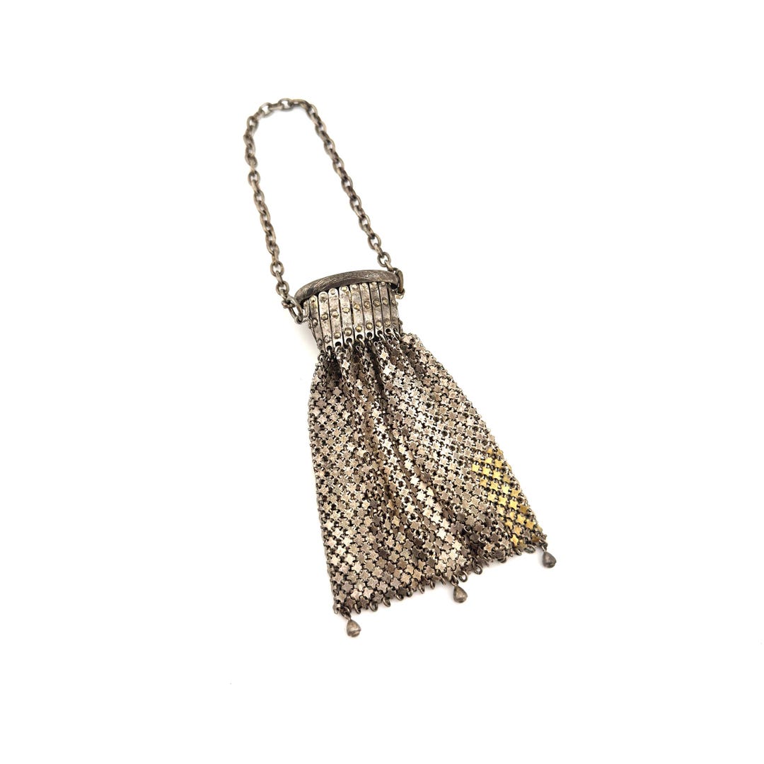 Vintage Chainmail Handbag Purse Clutch Expandable 1930s Medieval Style ...