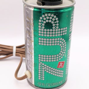 Rare Vintage 1970's 7 UP the Uncola Soda Can Lamp Light Retro Works ...