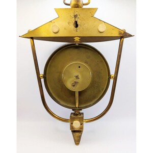 Vintage Mid Century Semca Solid Brass Swiss Manual Wall Clock Decor ...