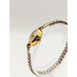 Vintage Timex Ladies Gold Tone Manual Analog Runs Silver Tone MCM Keeps ...