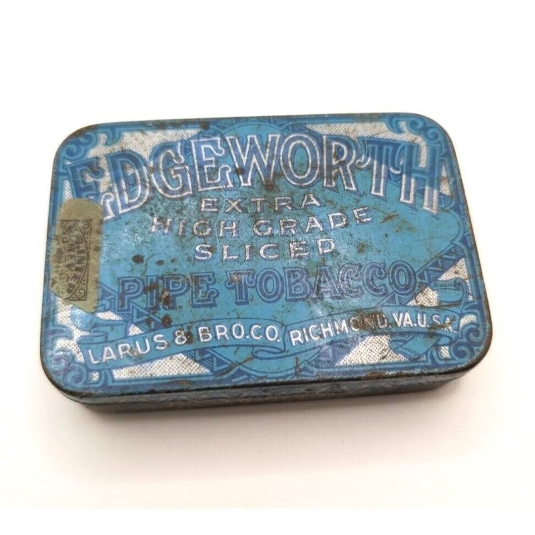 Vintage Edgeworth Extra High-grade Sliced Pipe Tobacco Blue Tin - Larus ...