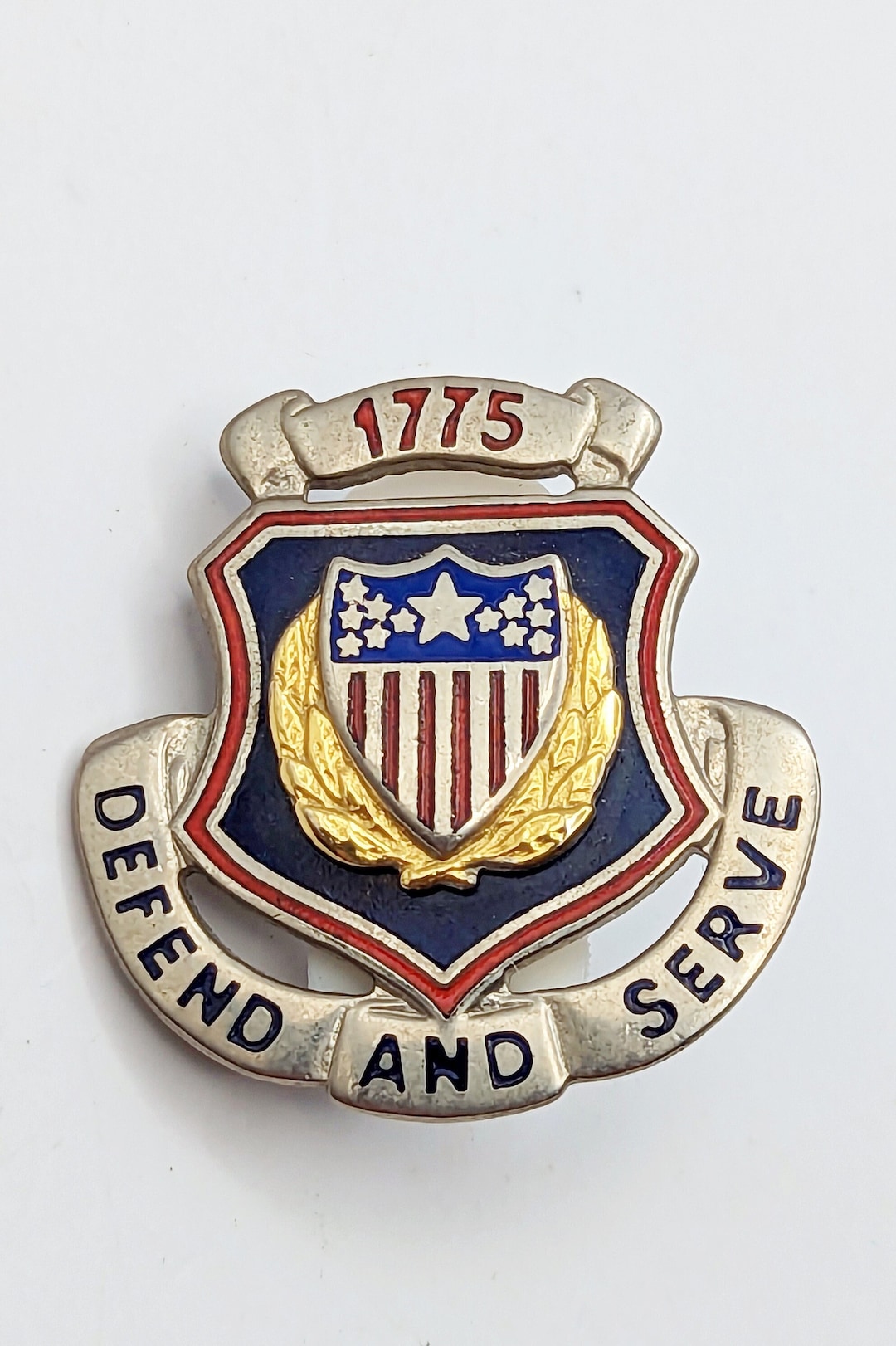 US Army Corps Regiment Crest Adjutant General Defend and Serve 1775 ...