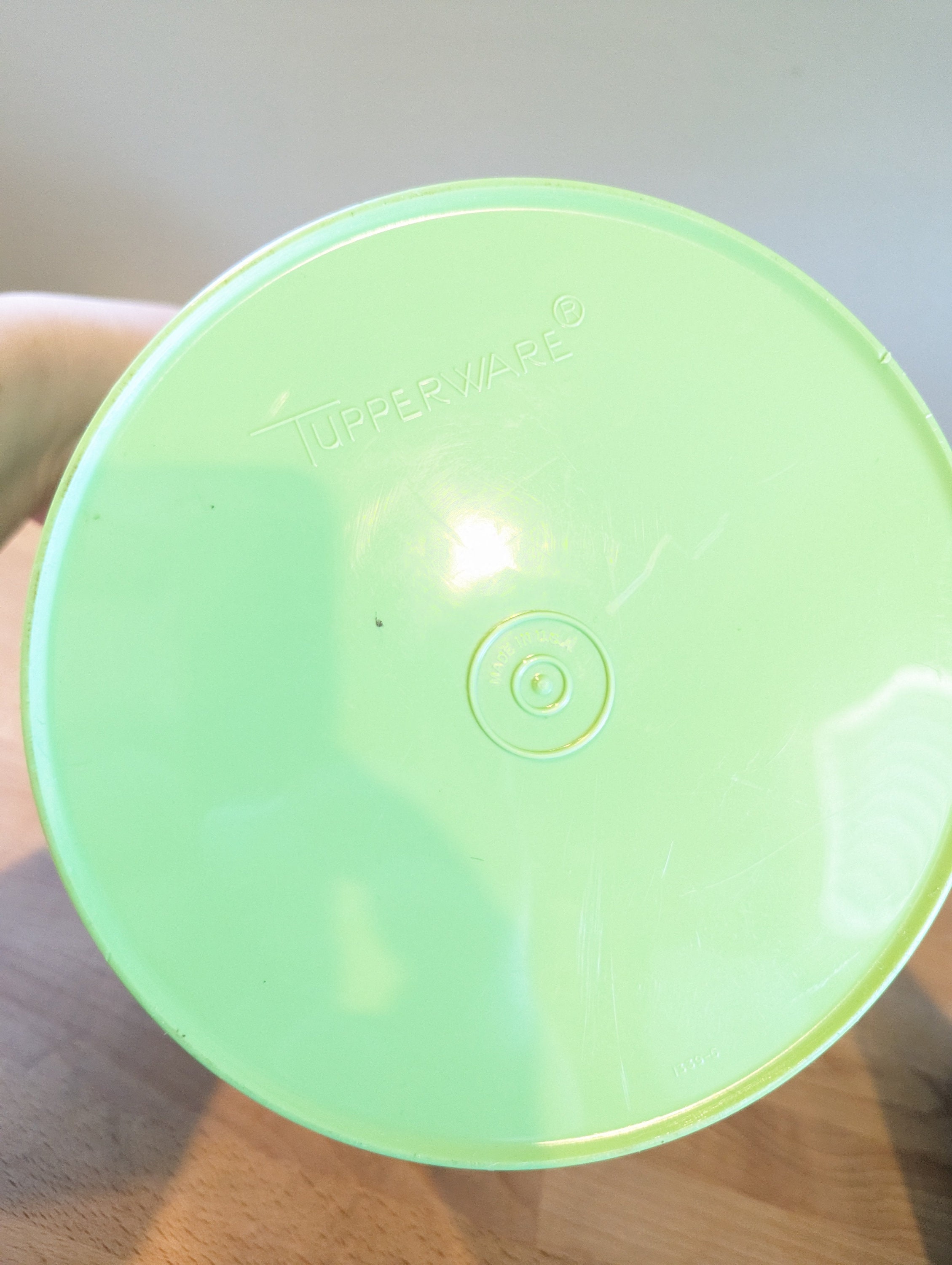 Vintage Tupperware Candy Apple Avocado Canister Sunburst Servalier MCM ...