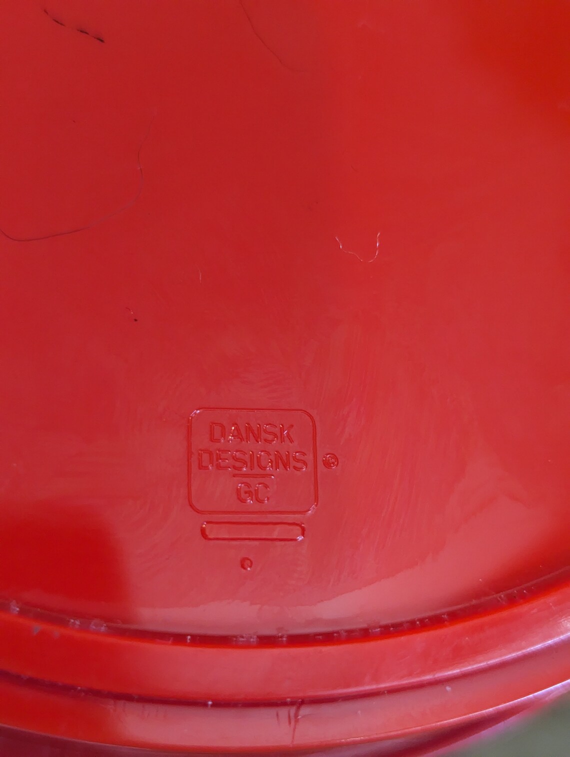 Vintage Dansk Clover Denmark Red Divided Melamine Tray MCM Rare Snack ...