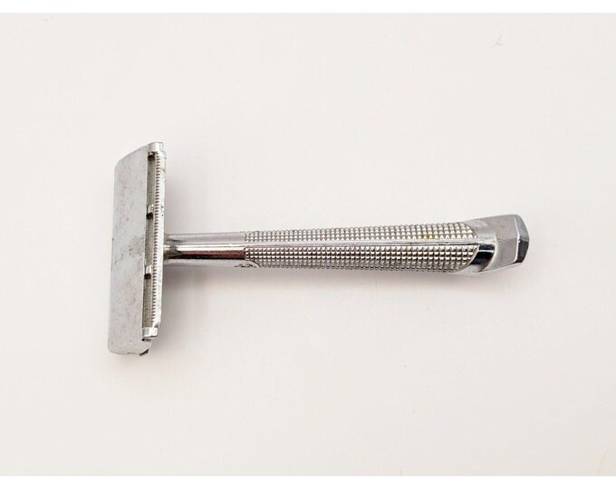 Vintage GEM Safety Razor Flip Open Made in USA Silver Tone Shaving Gift ...