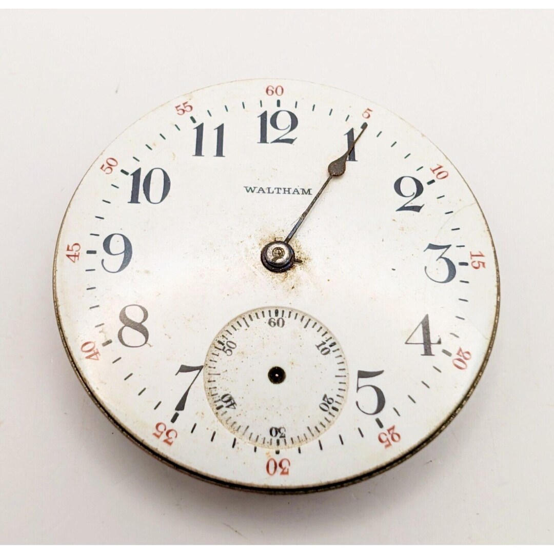 Antique Ca. 1900 Waltham Pocket Watch PARTS/REPAIR Grade 610 Model 1899 ...