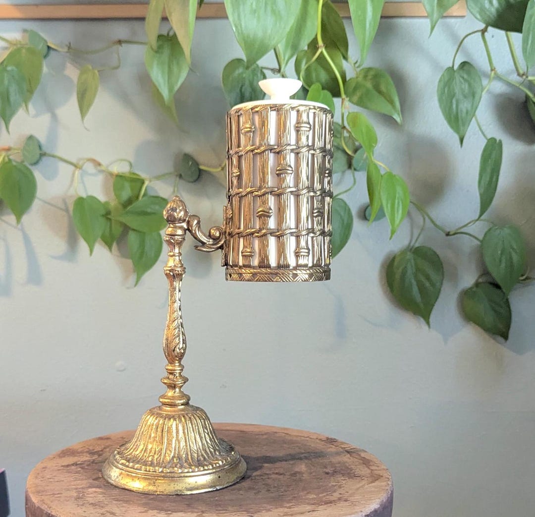 Vintage Dixie Cup Holder Hollywood Regency Basket Weave Bathroom Decor ...