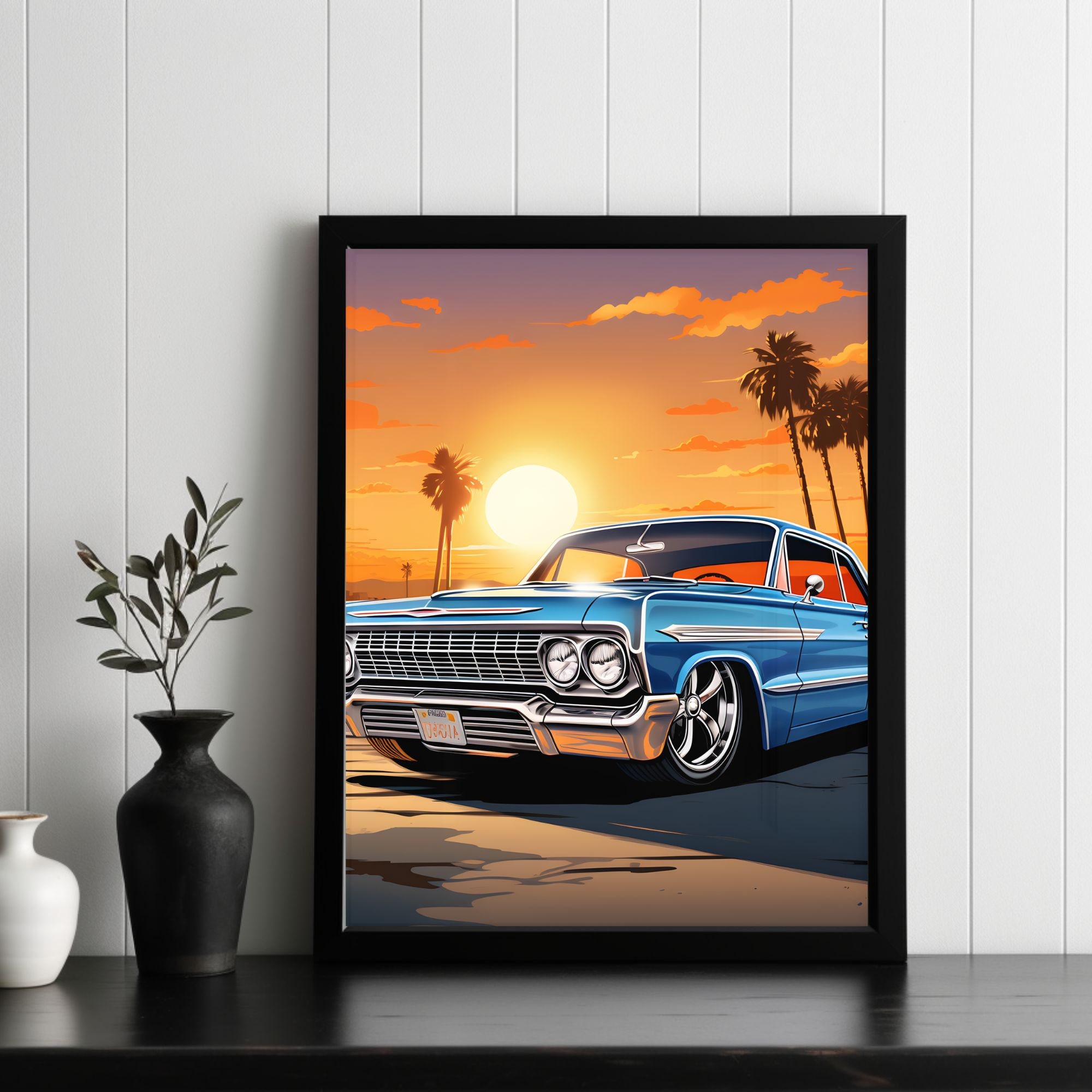 1963 1964 Chevrolet Impala Lowrider Car Wall Art | Poster Printable ...