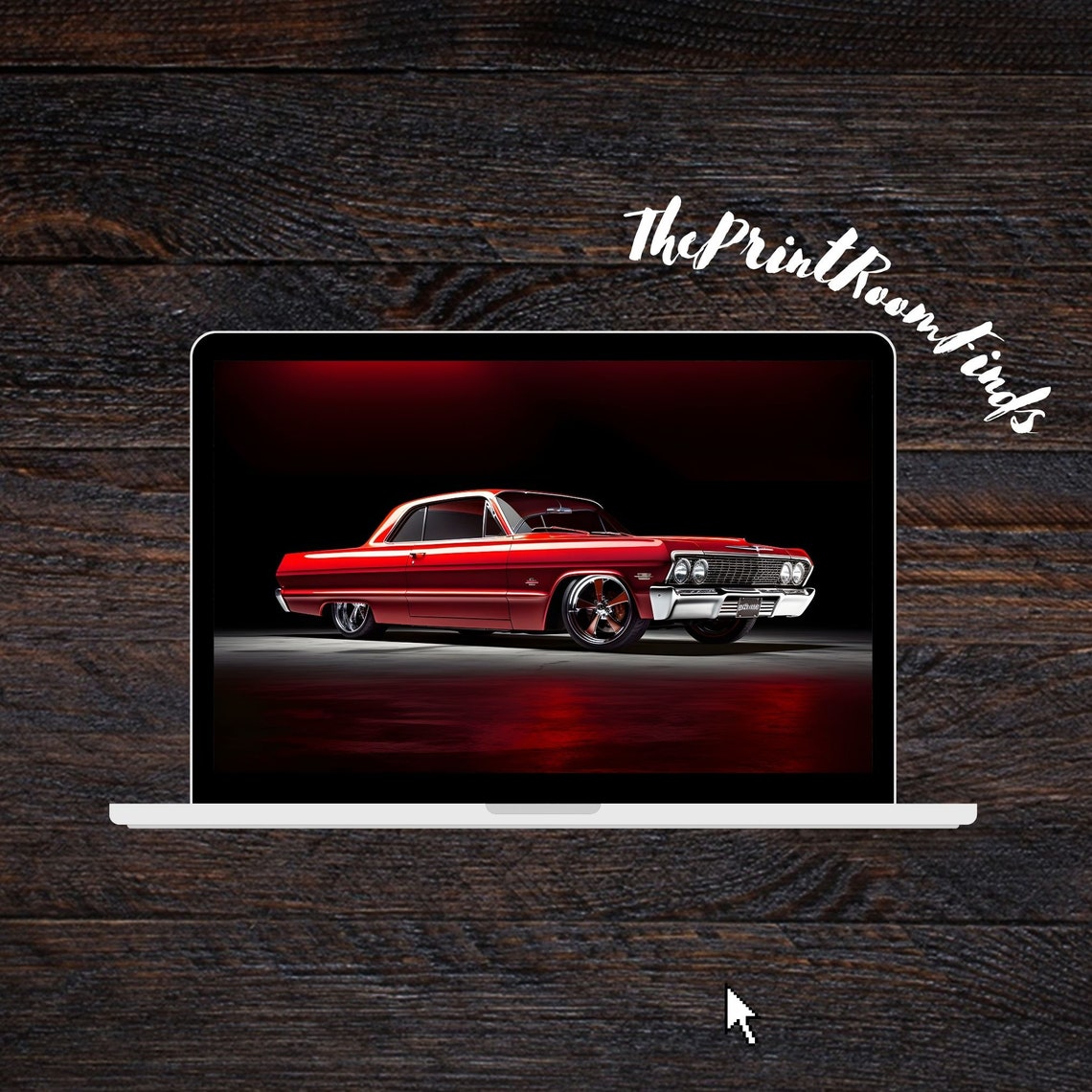 Classic 1964 Chevy Impala | Low Rider| Digital Print | Chicano Art ...