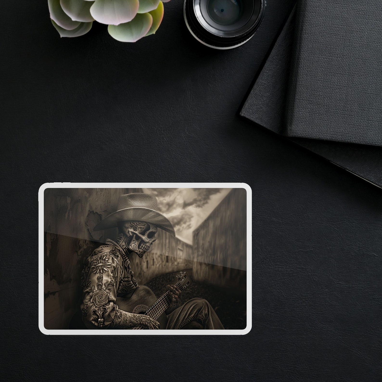 Day of the Dead Guitar Skeleton PNG Artwork - Digital Download | Day of ...