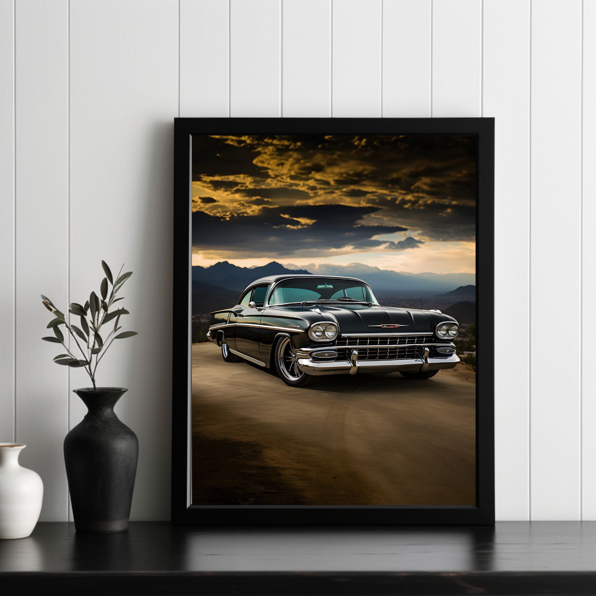 57 Chevy Bel Air Gift for Car Guy 24x36 Poster Download Car Print ...