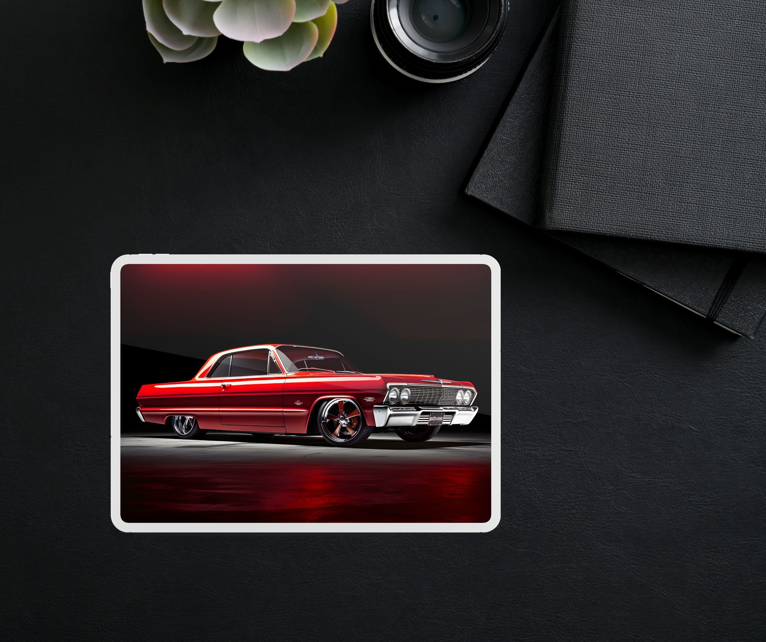 Classic 1964 Chevy Impala | Low Rider| Digital Print | Chicano Art ...