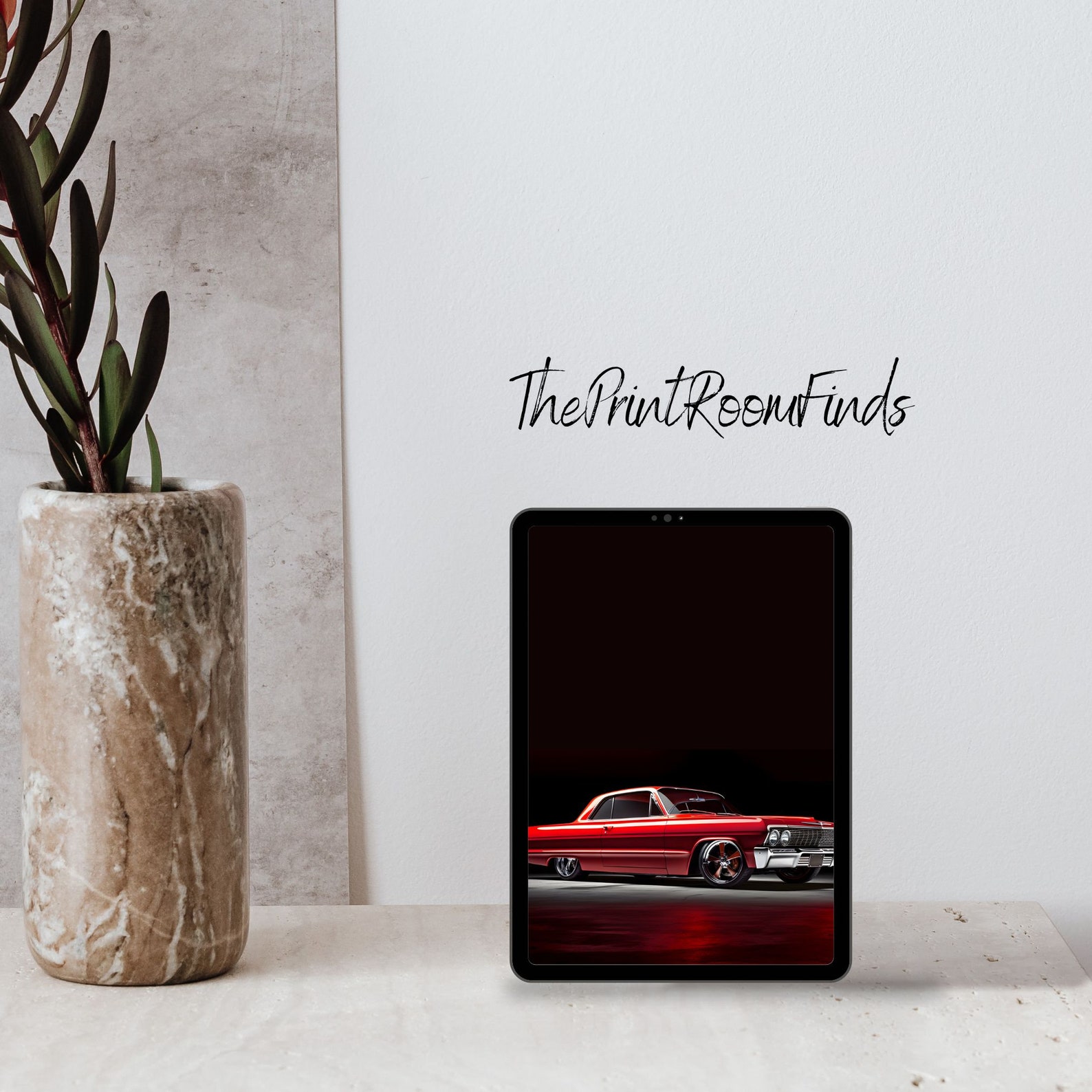 Classic 1964 Chevy Impala | Low Rider| Digital Print | Chicano Art ...