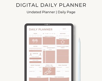 Digital Daily Planner - Etsy