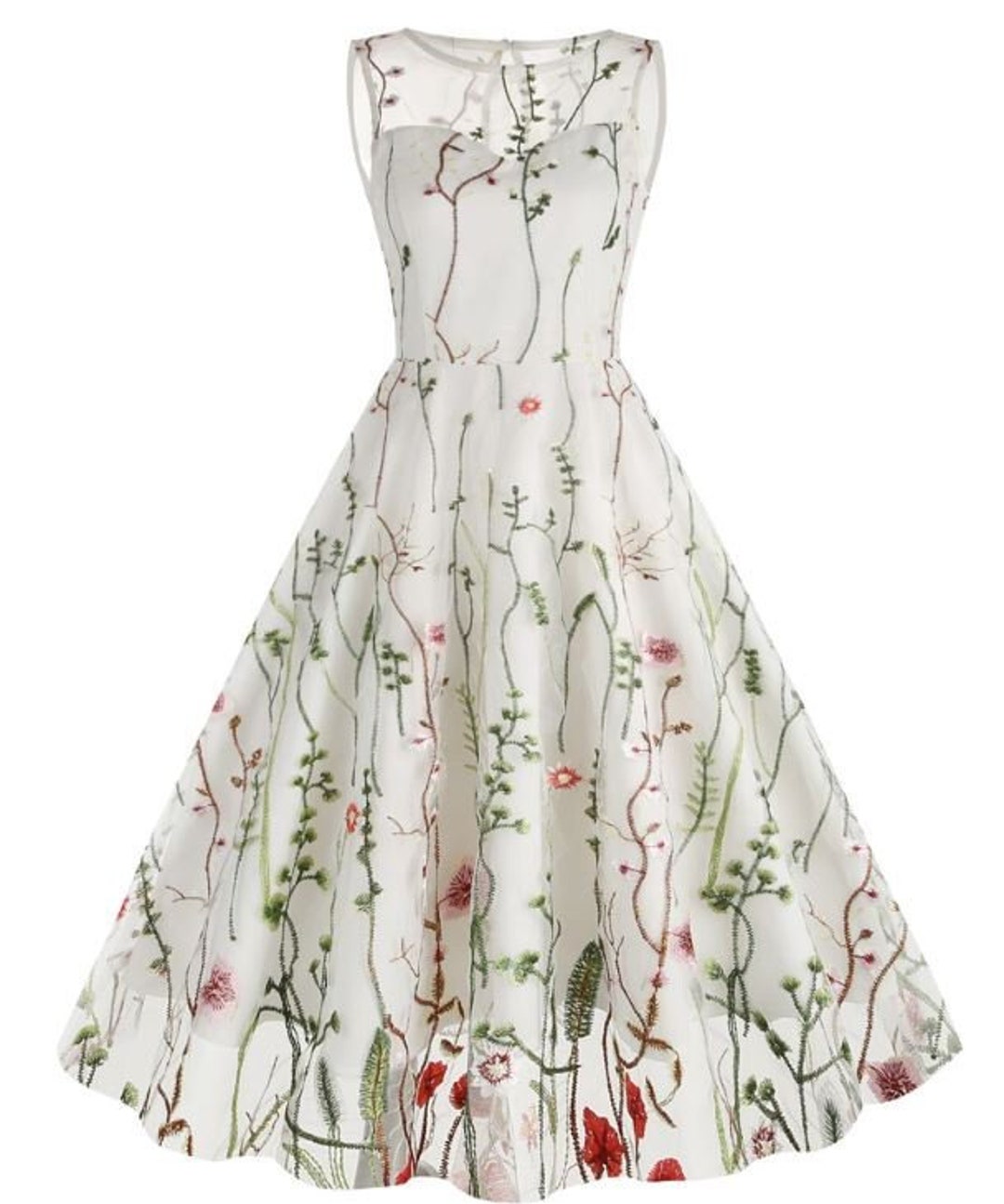 1950s Prom Dress.1950s Rockabilly Dress.swing Dress Pattern.womens ...