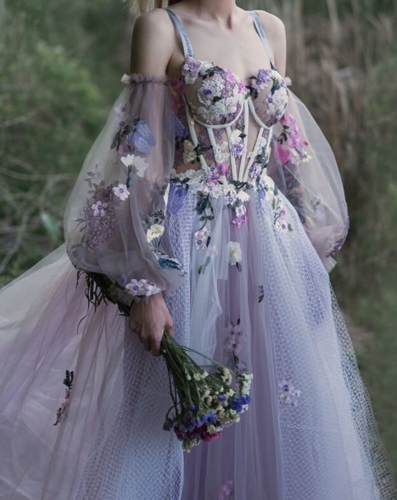 Fantasy Wedding Dress.fairytale Dress.a-line Prom - Etsy