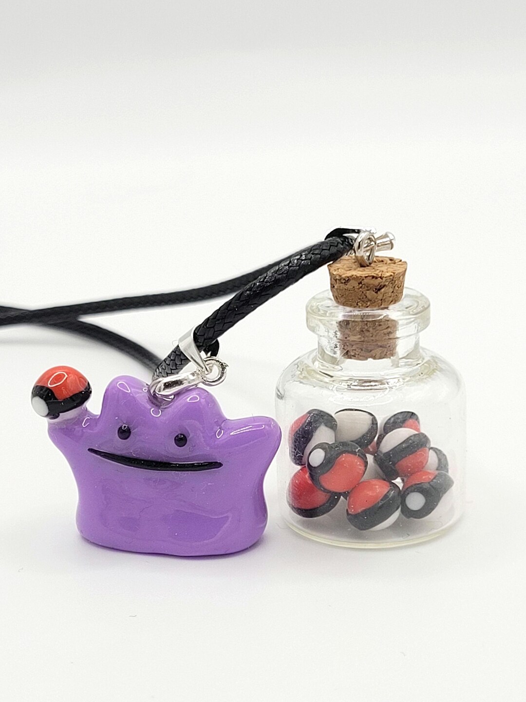Necklace, Ditto Pokémon, Bottle Necklace. Pokéball Necklace - Etsy