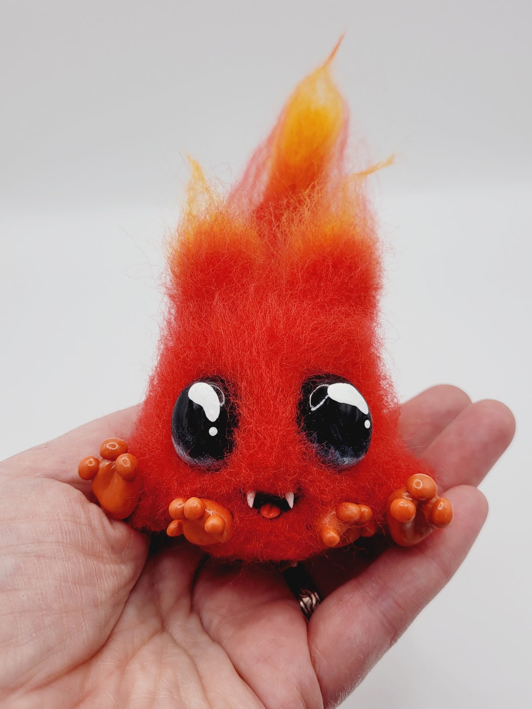 Red Flame Squirrel, Felt Figure - Etsy