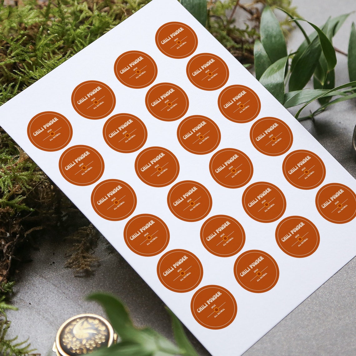 Spice Jar Labels Template, Spice Jar Label, DIY Spice Label, Download ...