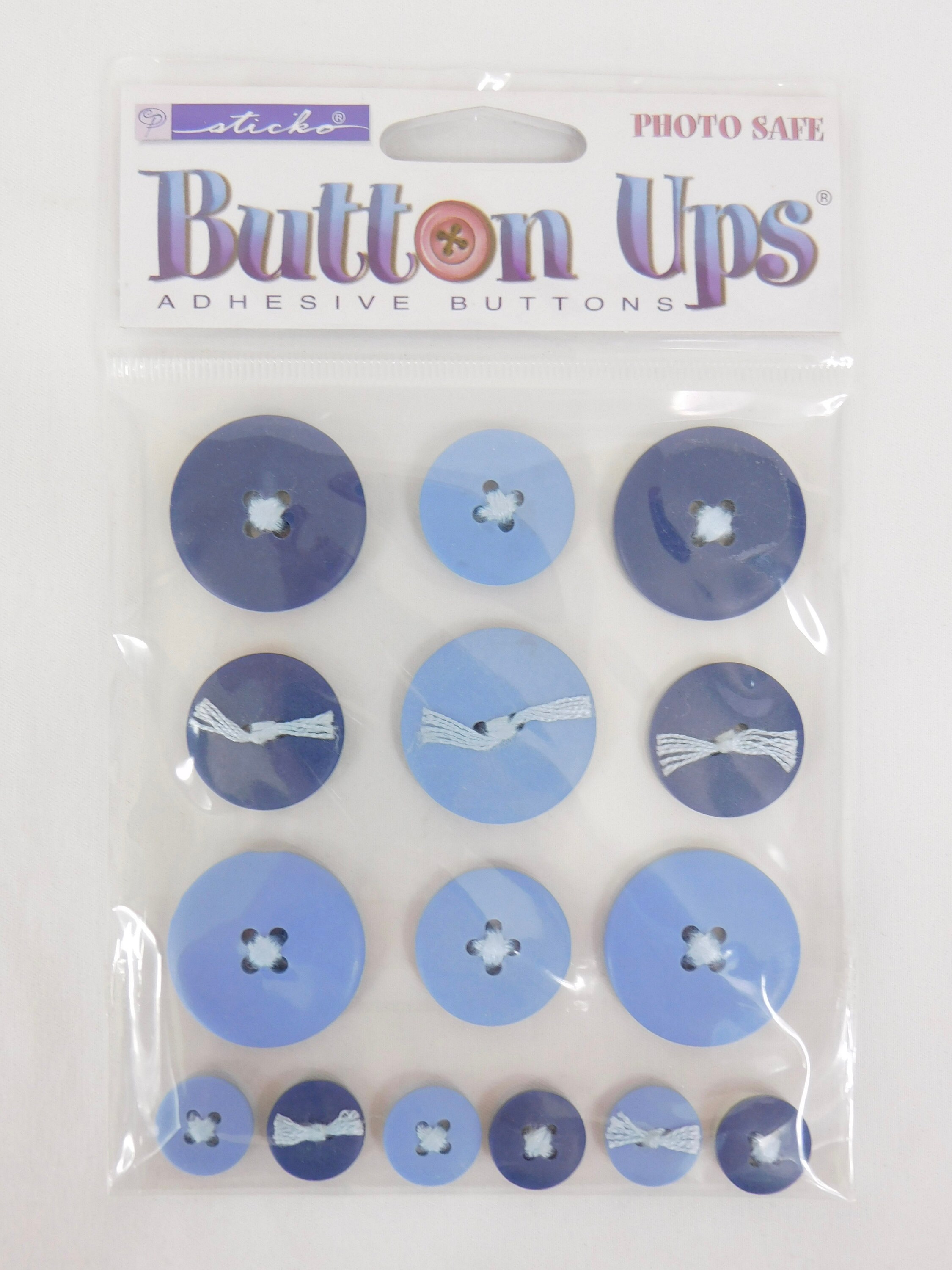 Sticko Button Ups Adhesive Buttons Choose Red Blue Green Yellow Orange ...